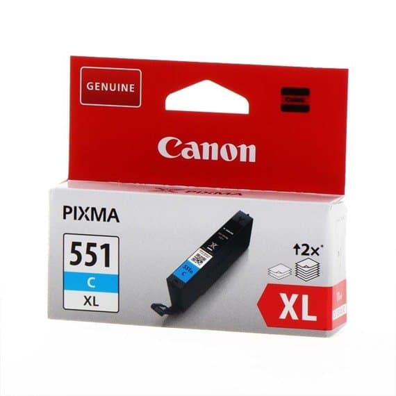 Canon CLI -551XLC cyan blækpatron 11ml - 6444B001 - original - OFFI